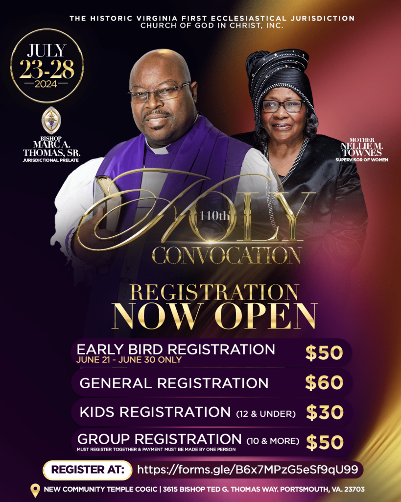 110th Holy Convocation – Historic First Jurisdiction of Virginia