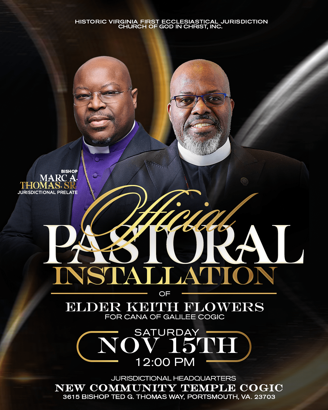 The Official Pastoral Installation of Elder Keith Flowers – Historic ...